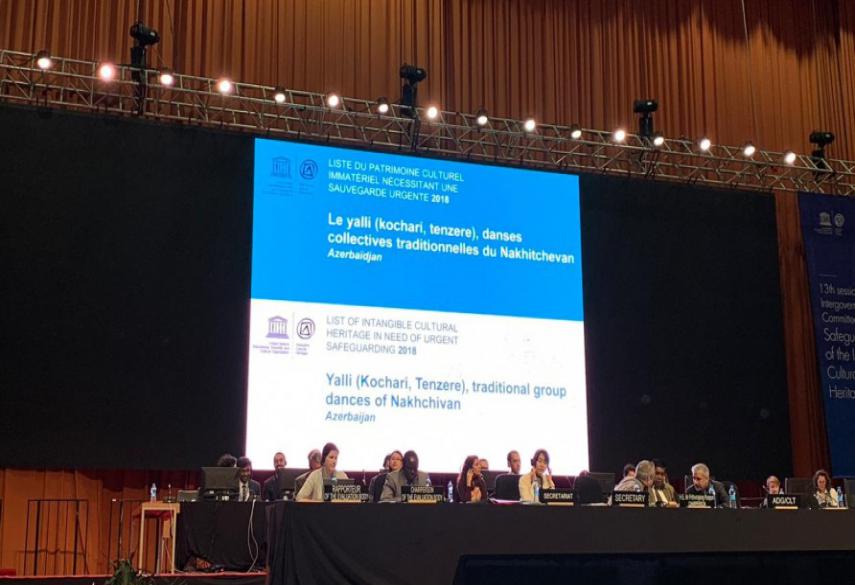 “Yallı (Köçəri, Tənzərə), Naxçıvanın ənənəvi qrup rəqsləri” UNESCO-nun ...